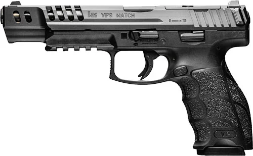 HK VP9 MATCH PUSH BUTTON O-RDY - 9MM 5.51" BBL FS 4-10RD BLK ...